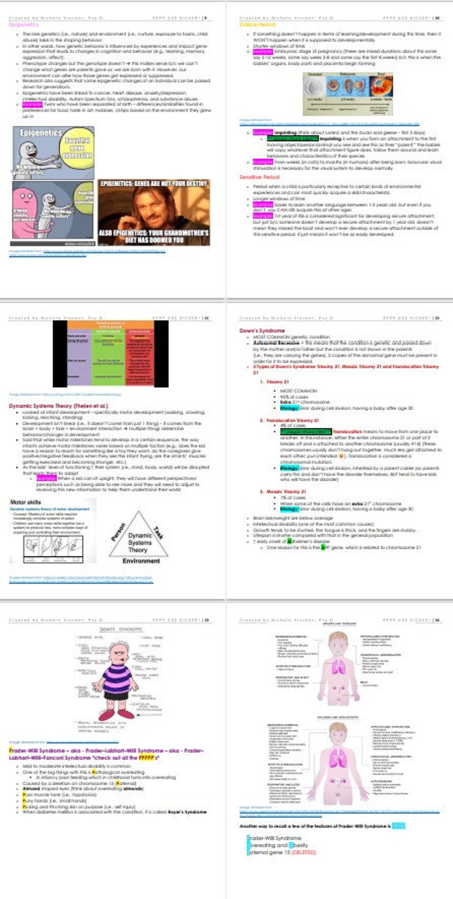 EPPP Visual Aid and Mnemonic Supplemental Packet (to Supplement Your ...