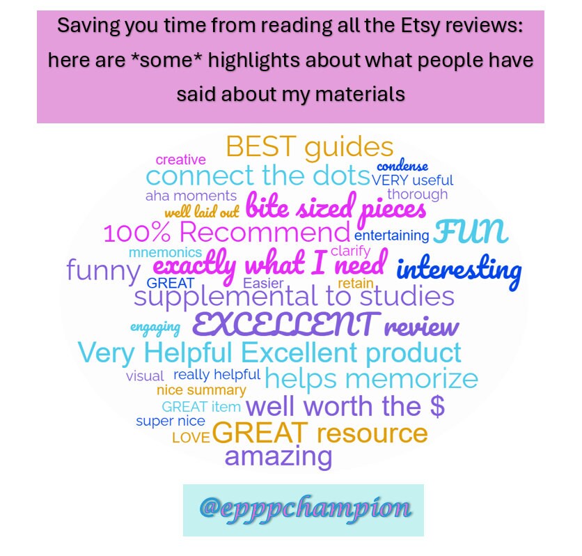 EPPP Visual Aid and Mnemonic Supplemental Packet (to Supplement Your ...