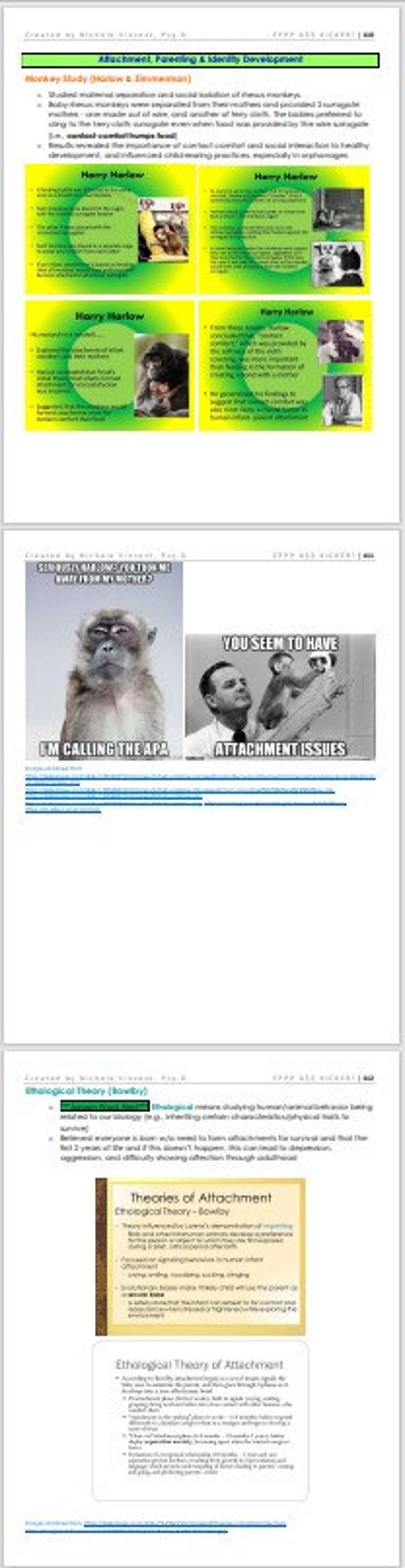 EPPP Visual Aid and Mnemonic Packet (to Supplement Your Studying ...