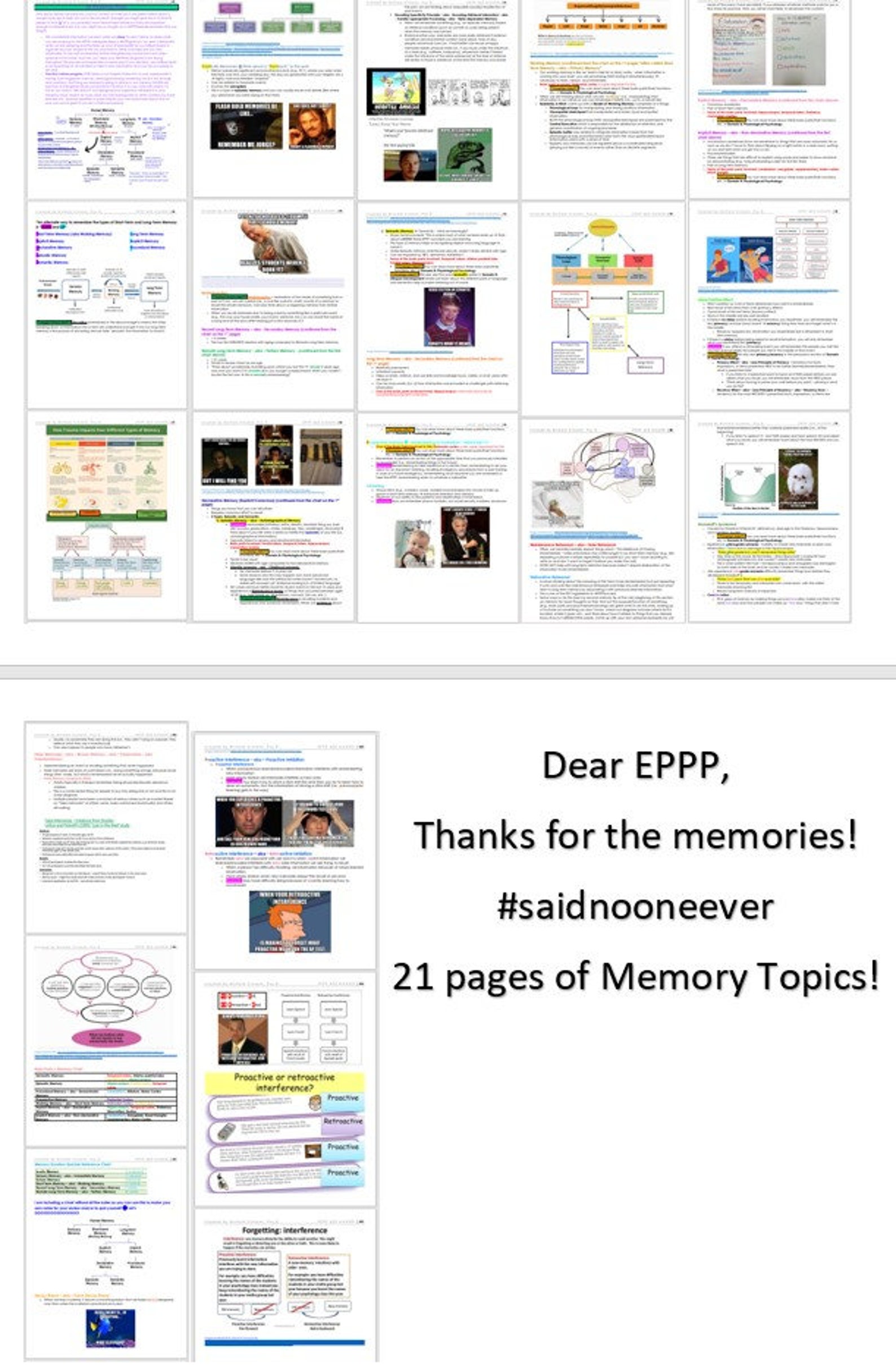 EPPP Visual Aid and Mnemonic Packet (to Supplement Your Studying ...