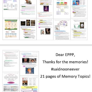 EPPP Visual Aid and Mnemonic Packet (to Supplement Your Studying ...