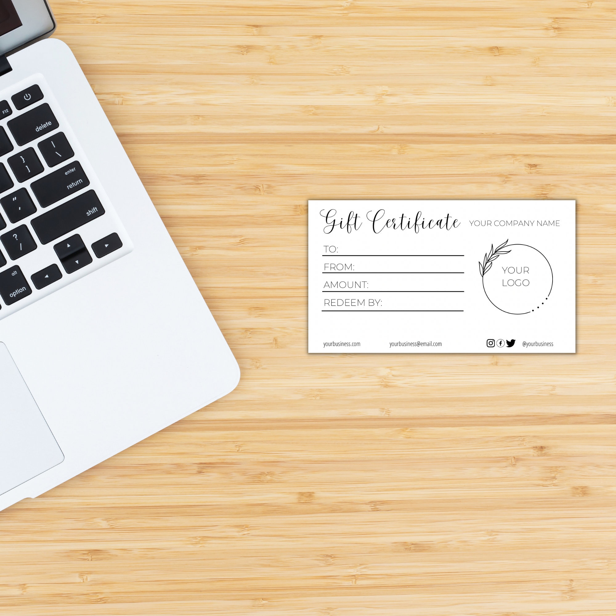 Canva Gift Voucher Template, Printable Ticket, Editable Gift Card ...