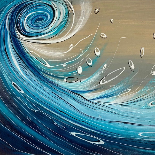 Abstract Ocean - Etsy