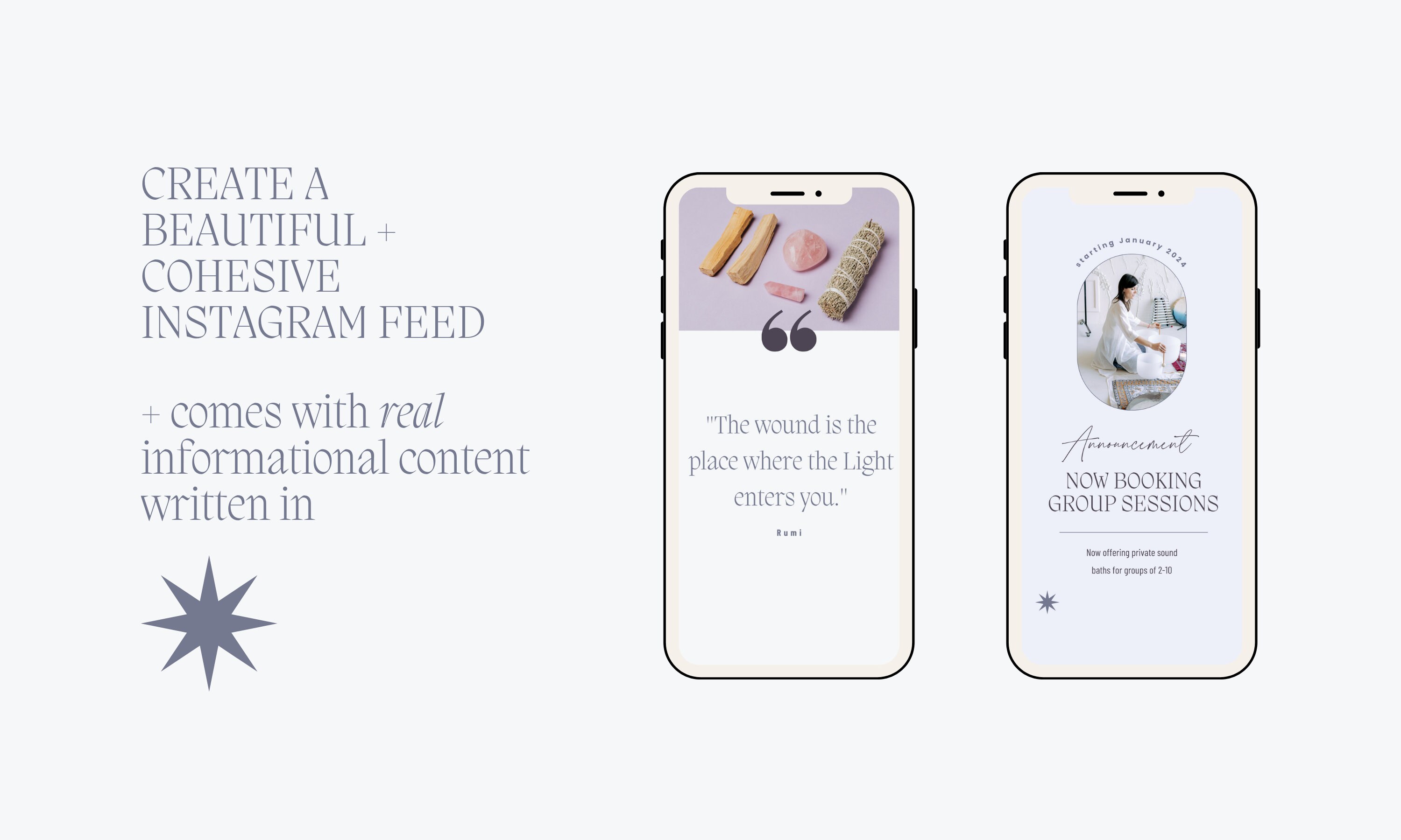 Sound Healers Instagram Templates: 70+ Editable Canva Posts - Etsy