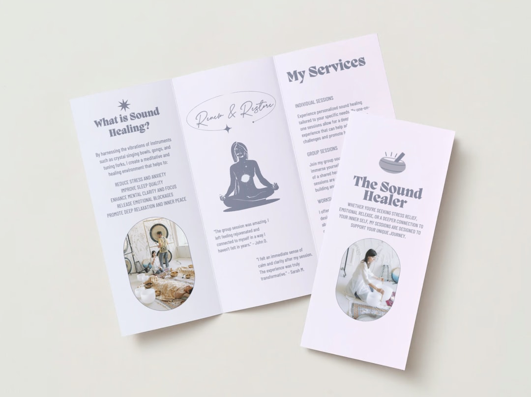 Sound Healer Marketing Brochure - Etsy