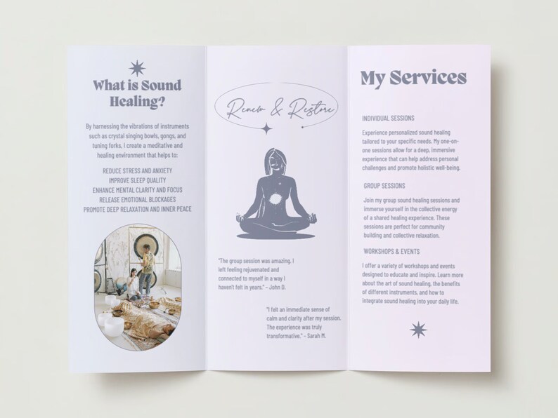 Sound Healer Marketing Brochure - Etsy