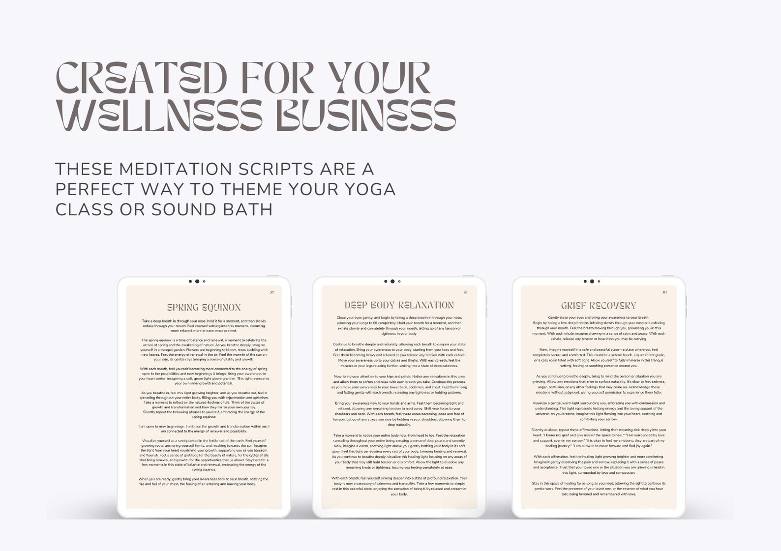 70 Meditation Scripts for Yoga Teachers & Sound Healers - Etsy