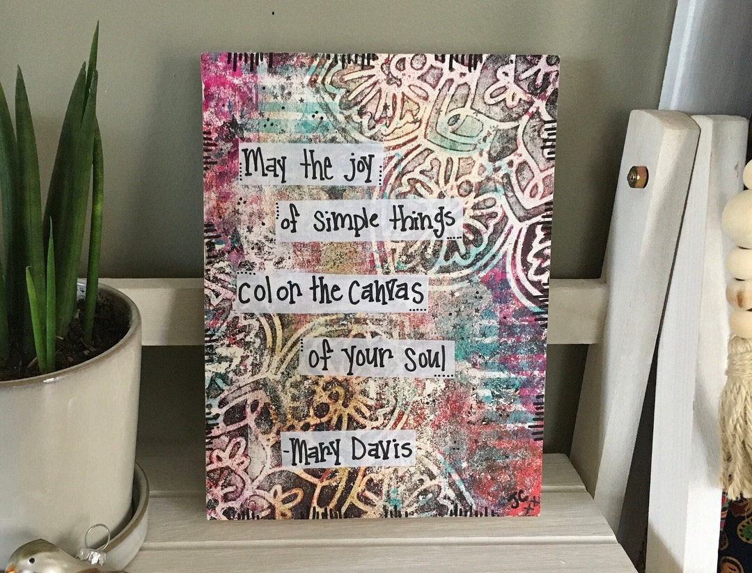 Inspirational Artwork, Office Decor, Encouraging Sign, Handmade Wall ...