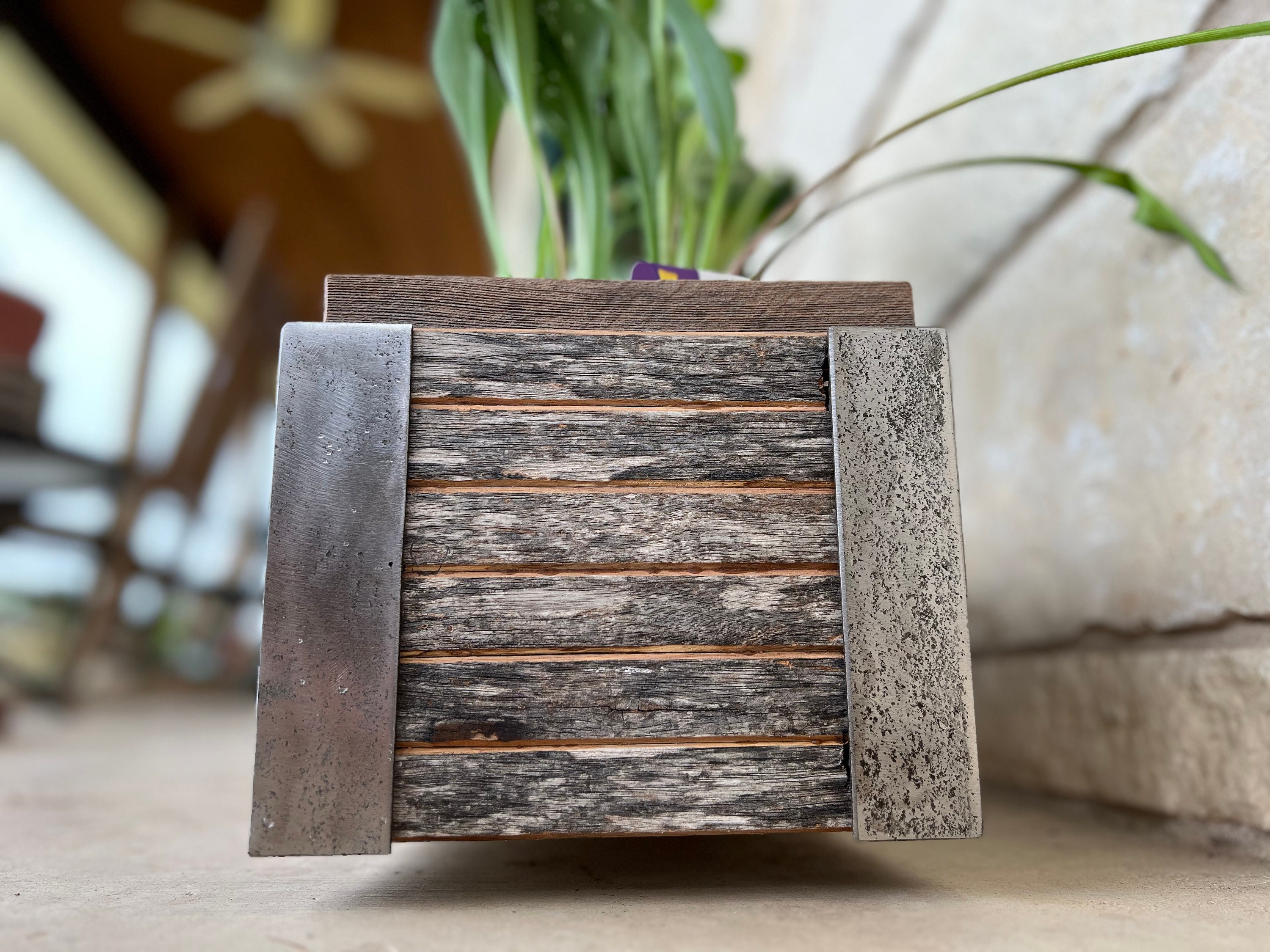 Planter Rustic Modern Garden Box Interior Exterior Wooden Trough Large ...