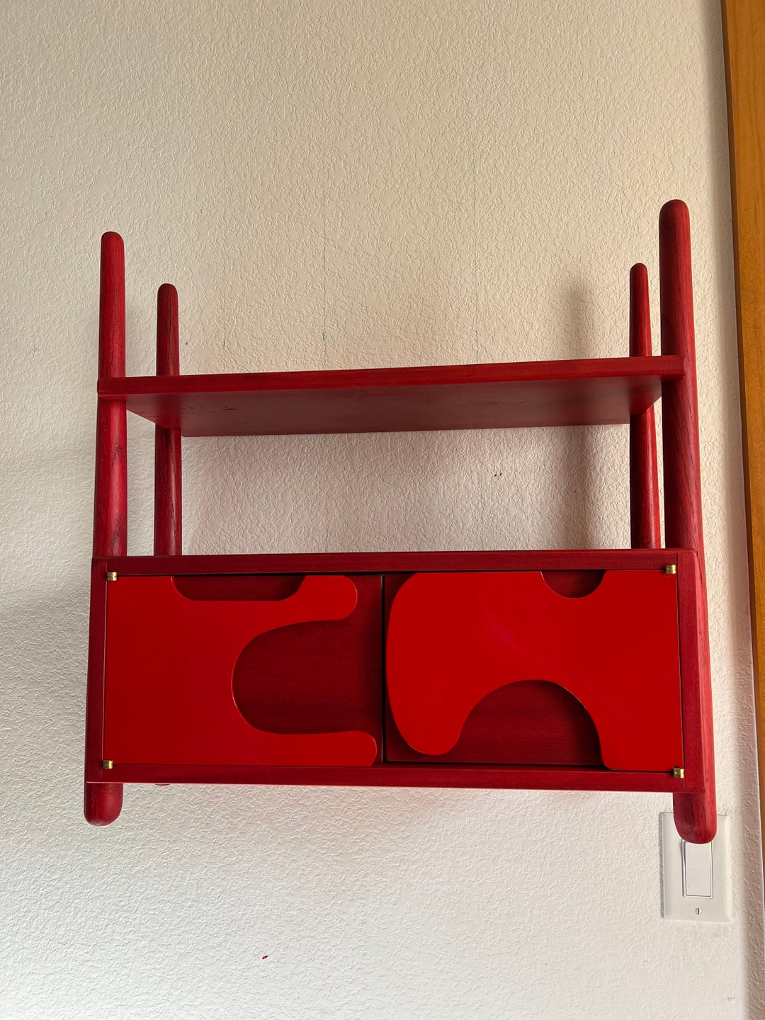 Mid Century Floating Cabinet Modern Floating Shelf Floating - Etsy