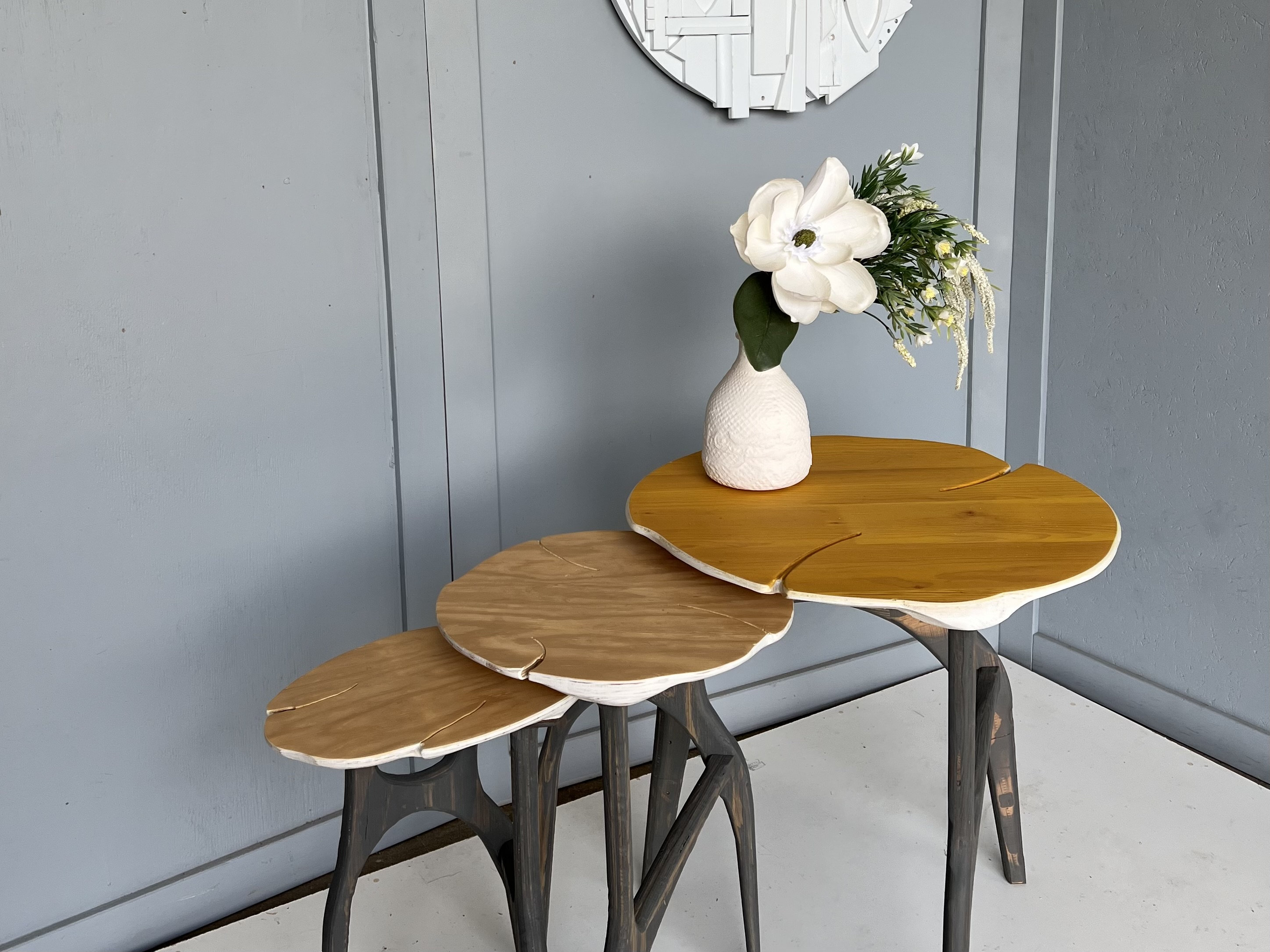 Nesting Tables Set 3 Side Table Coffee Table - Etsy