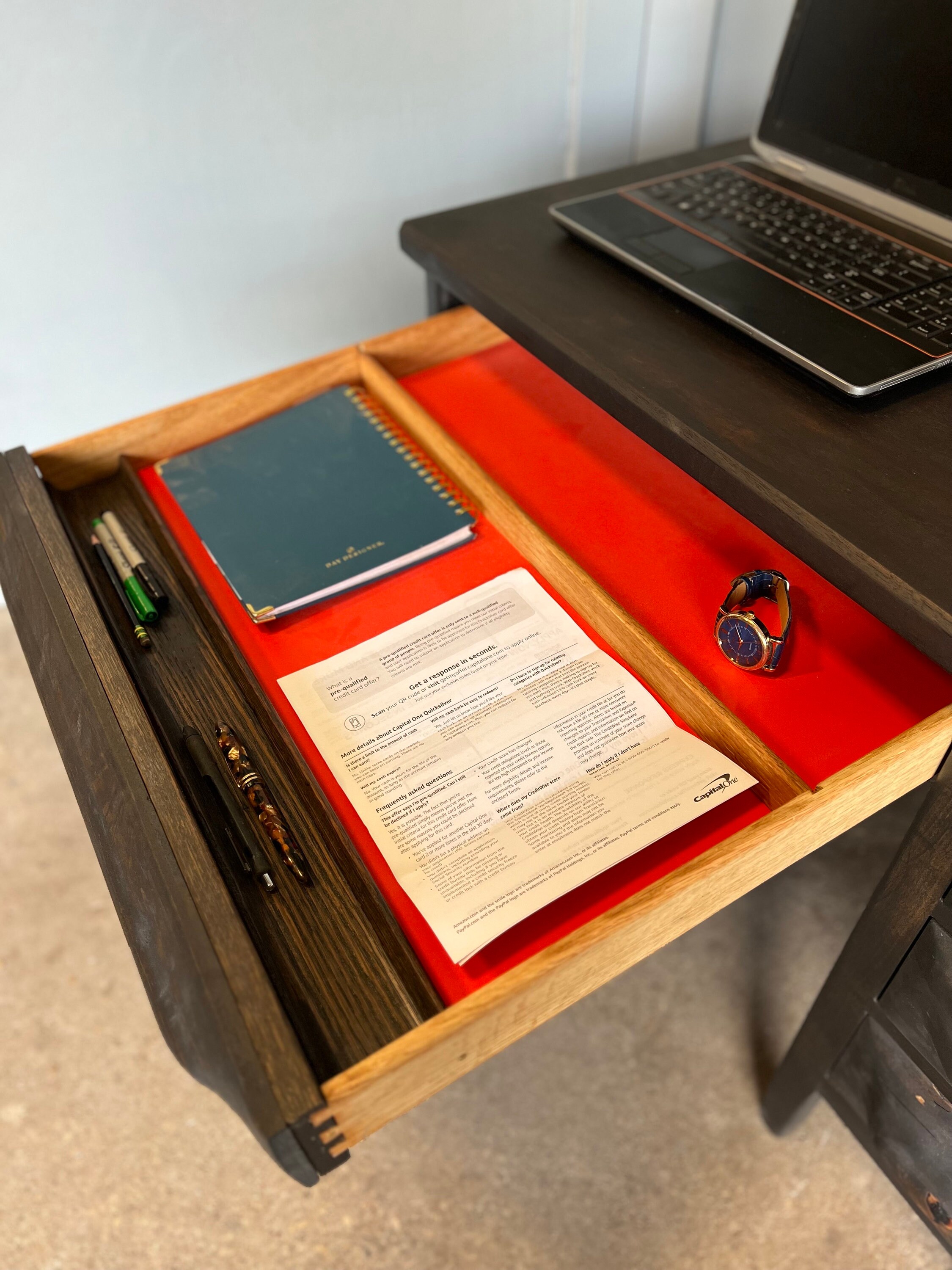 Modern Sculptural Desk Black, Writing Desk, Executive Desk, Office Desk ...