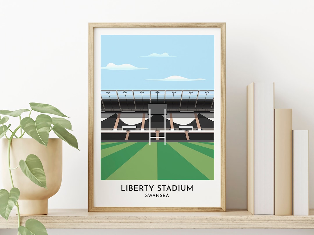Ospreys Rugby Fan Gift - Liberty Stadium Swansea.com Art Print - Rugby ...