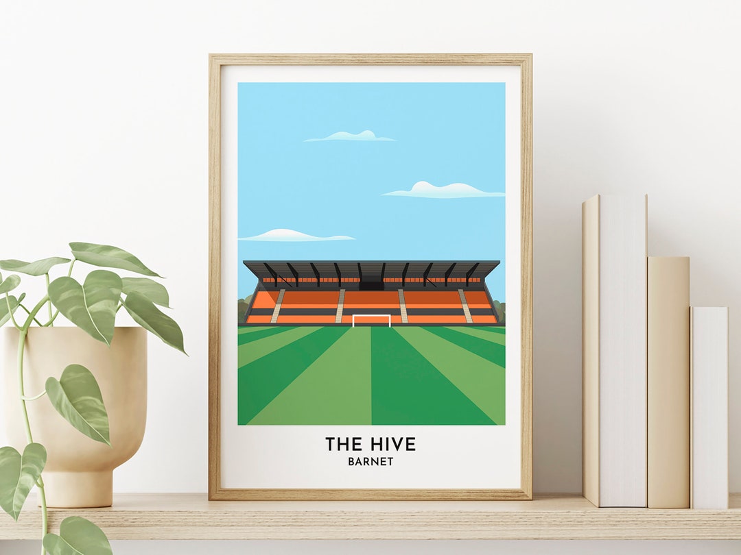 Barnet Fc the Hive Stadium Barnet Poster 60th Birthday - Etsy UK