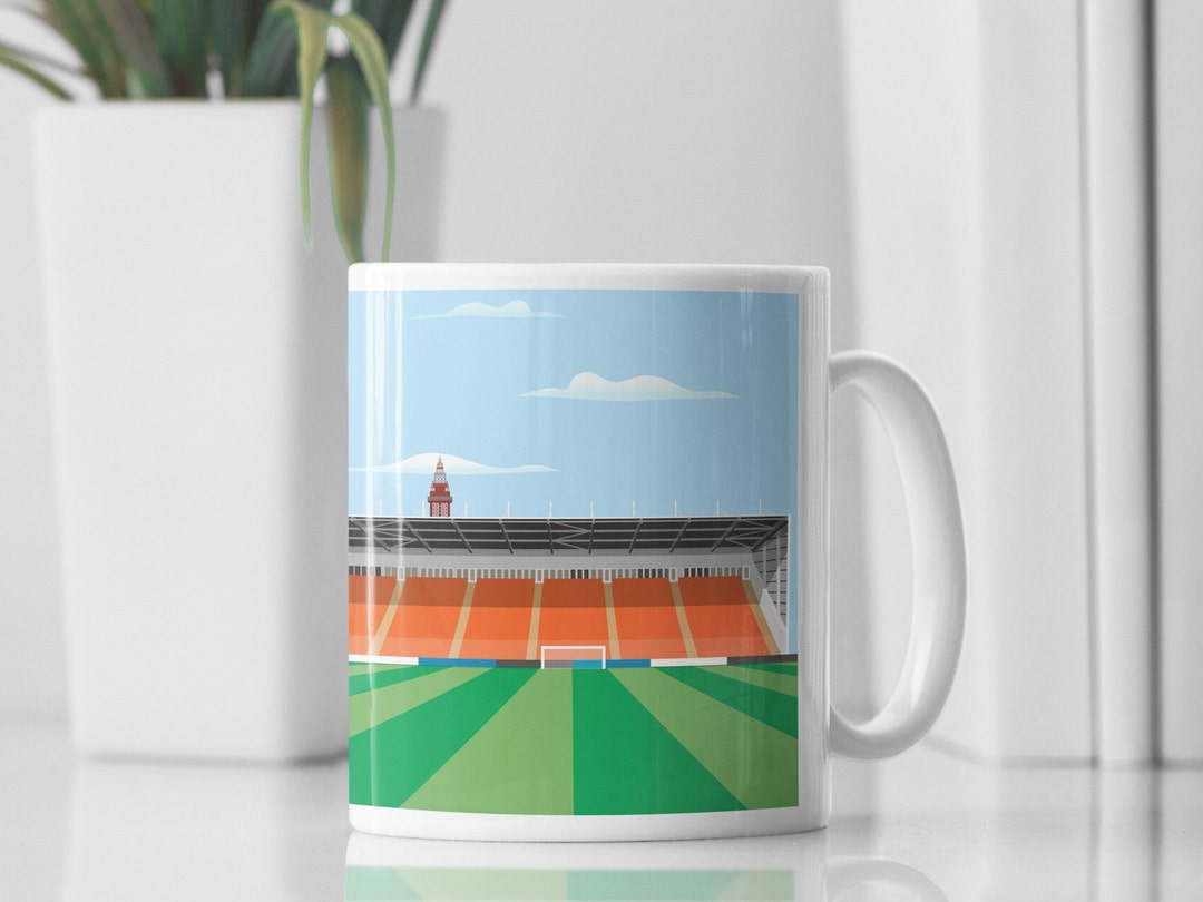Blackpool FC Mug Gift, Bloomfield Road Stadium Illustration ...