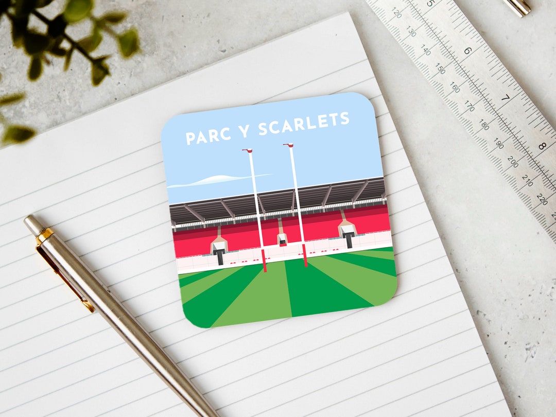 Llanelli RFC Stadium Coaster - Parc Y Scarlets Ground Colourful Beer ...