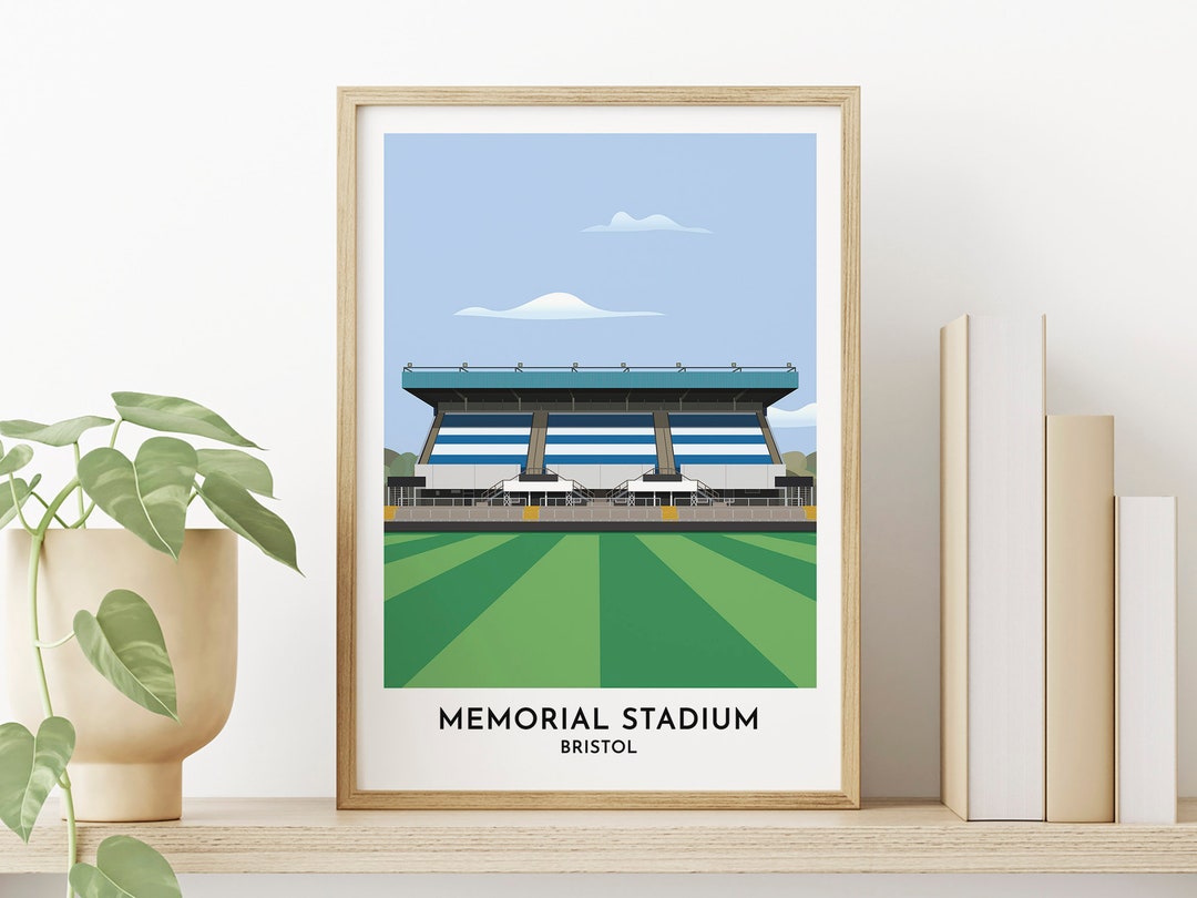 Bristol Rovers Print - Memorial Stadium Design - Illustrated Print ...
