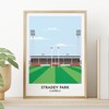 Llanelli RFC, Parc Y Scarlets Illustrated Art Poster, Welsh Gifts for ...