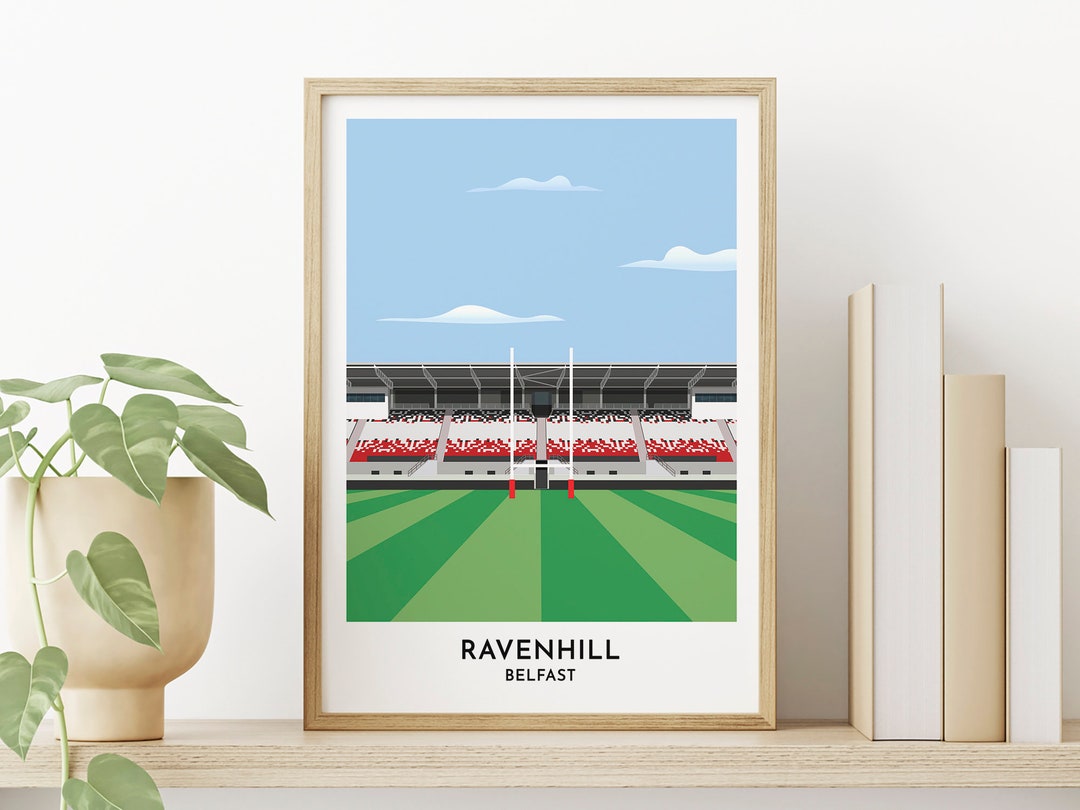 Ulster Rugby Gift - Ravenhill Print Kingspan Stadium Poster - Belfast ...