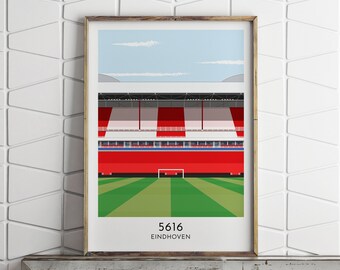 Psv stadion poster - Etsy Nederland
