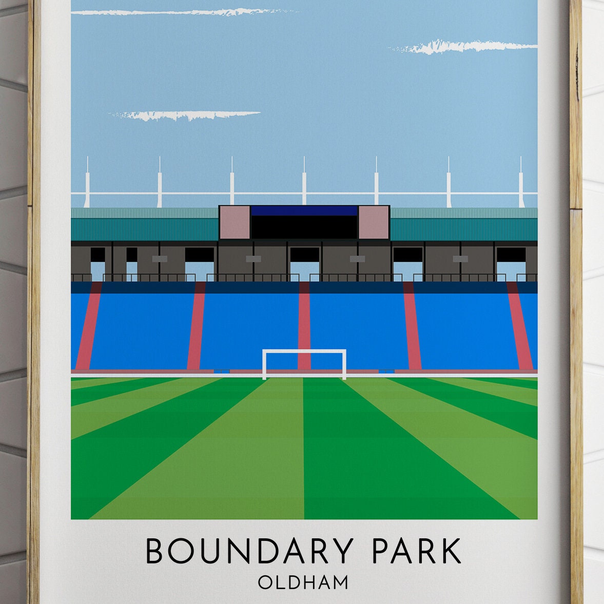 Wall Décor Wall Hangings Calcio Oldham Athletic Contemporary Print ...
