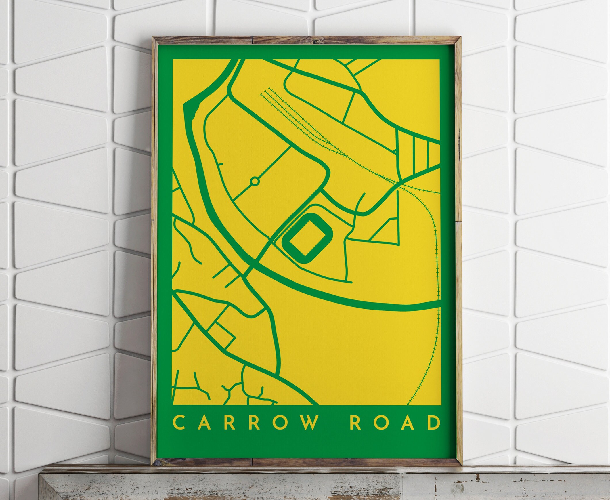 Norwich City Map Illustration Carrow Road Norwich Map | Etsy