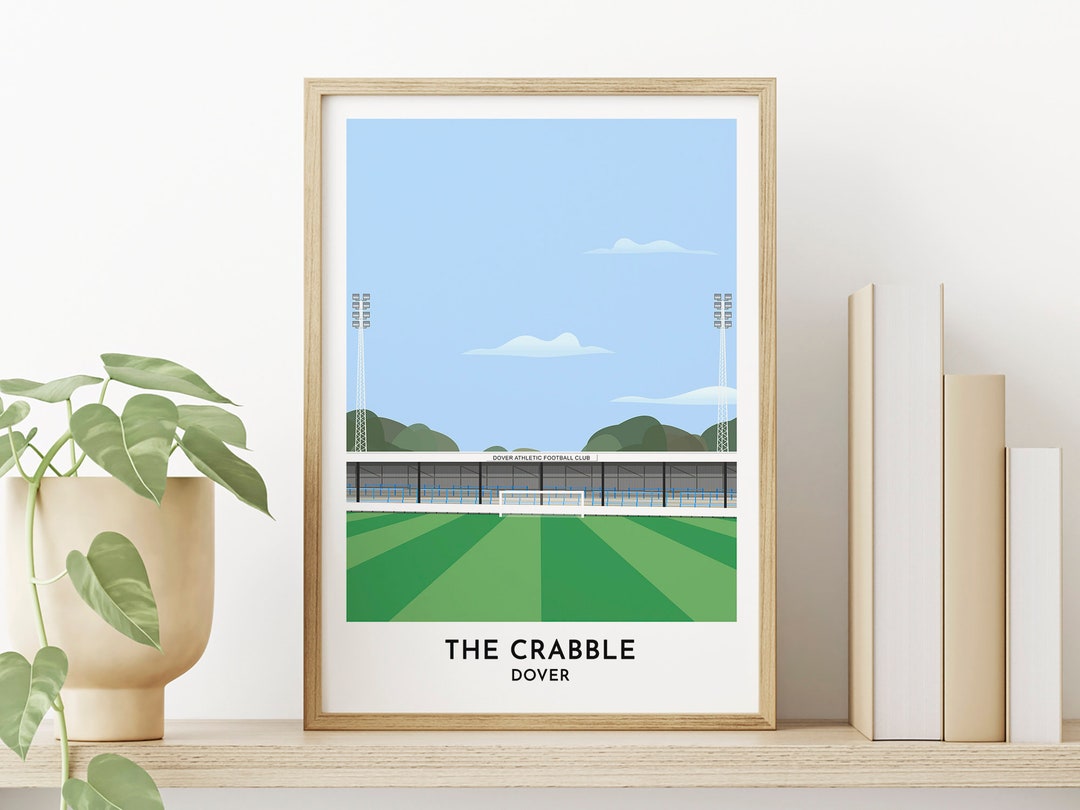 Dover Athletic Football Stadium Art Print, the Crabble Football Ground ...