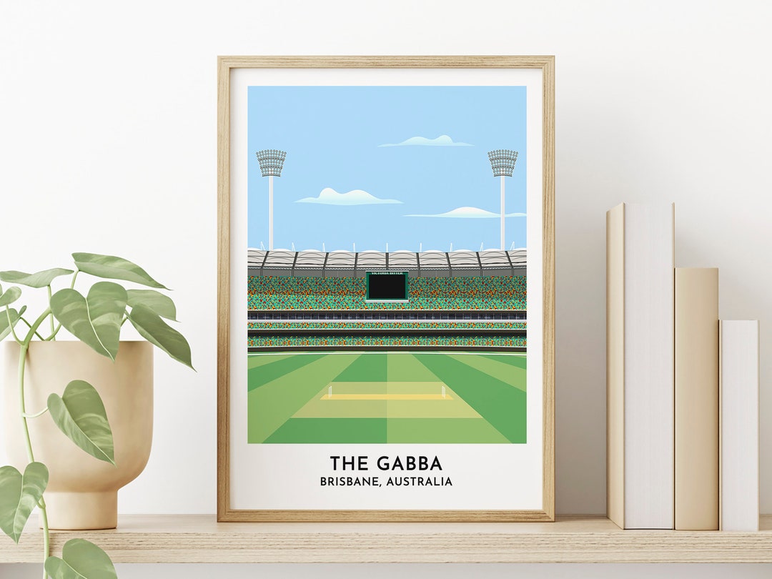 Brisbane Cricket Ground Gift - the Gabba Poster - Queensland Travel Art ...