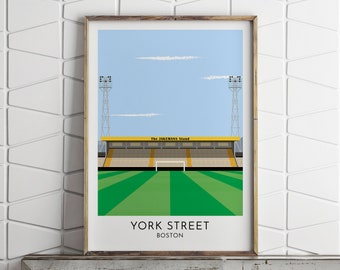 Boston Street Poster - Etsy