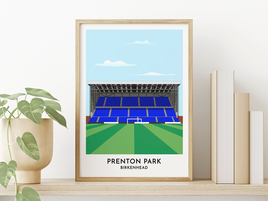 Tranmere Rovers Art Print - Prenton Park Poster Present - Football Art ...