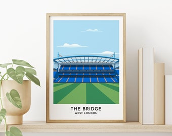 Chelsea Bridge London SW3 A4 Travel Print unframed - Etsy