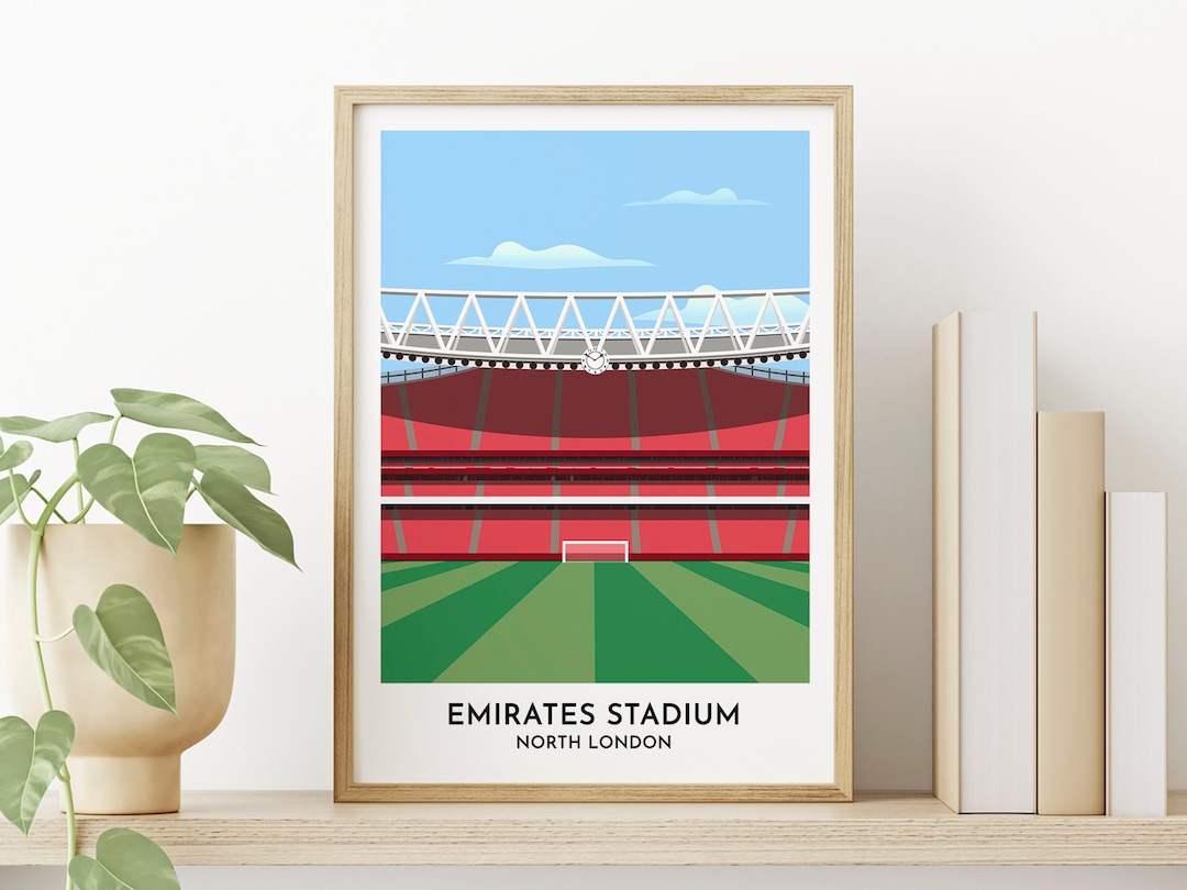 Arsenal Print Gift, Emirates Stadium Art Poster, Arsenal Women Football ...