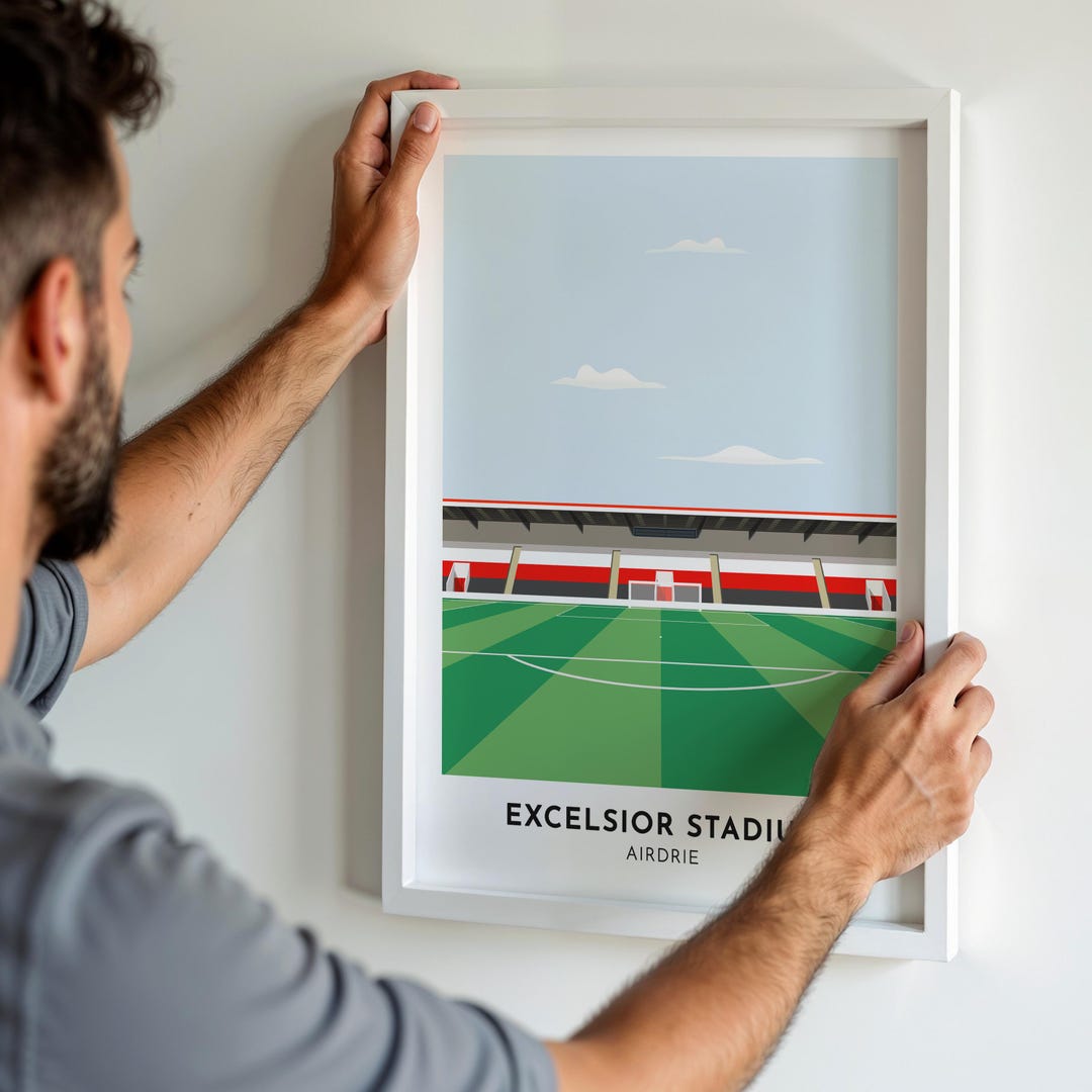 Airdrie FC Print, Excelsior Stadium / New Broomfield Stadium ...