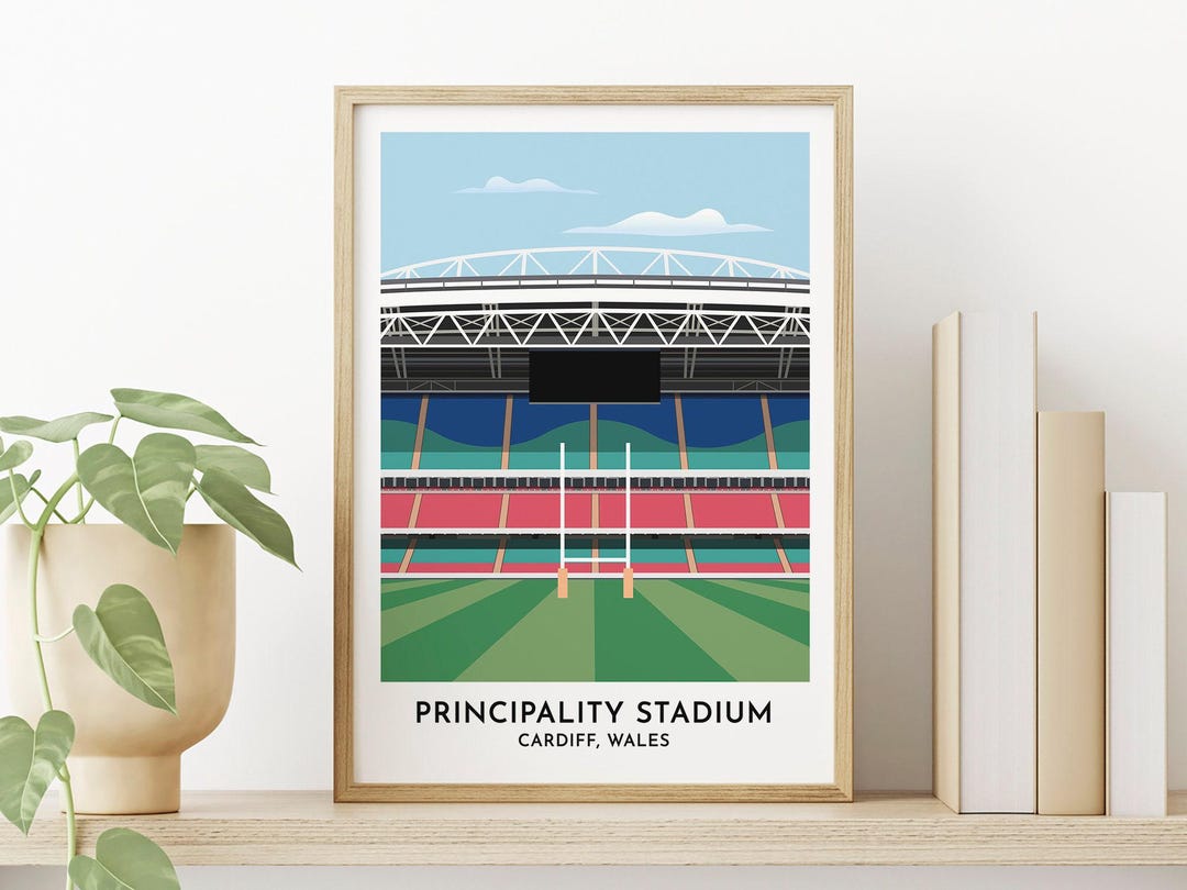 Wales Rugby Gifts, Principality Stadium Art Print, Best Gifts for Men ...