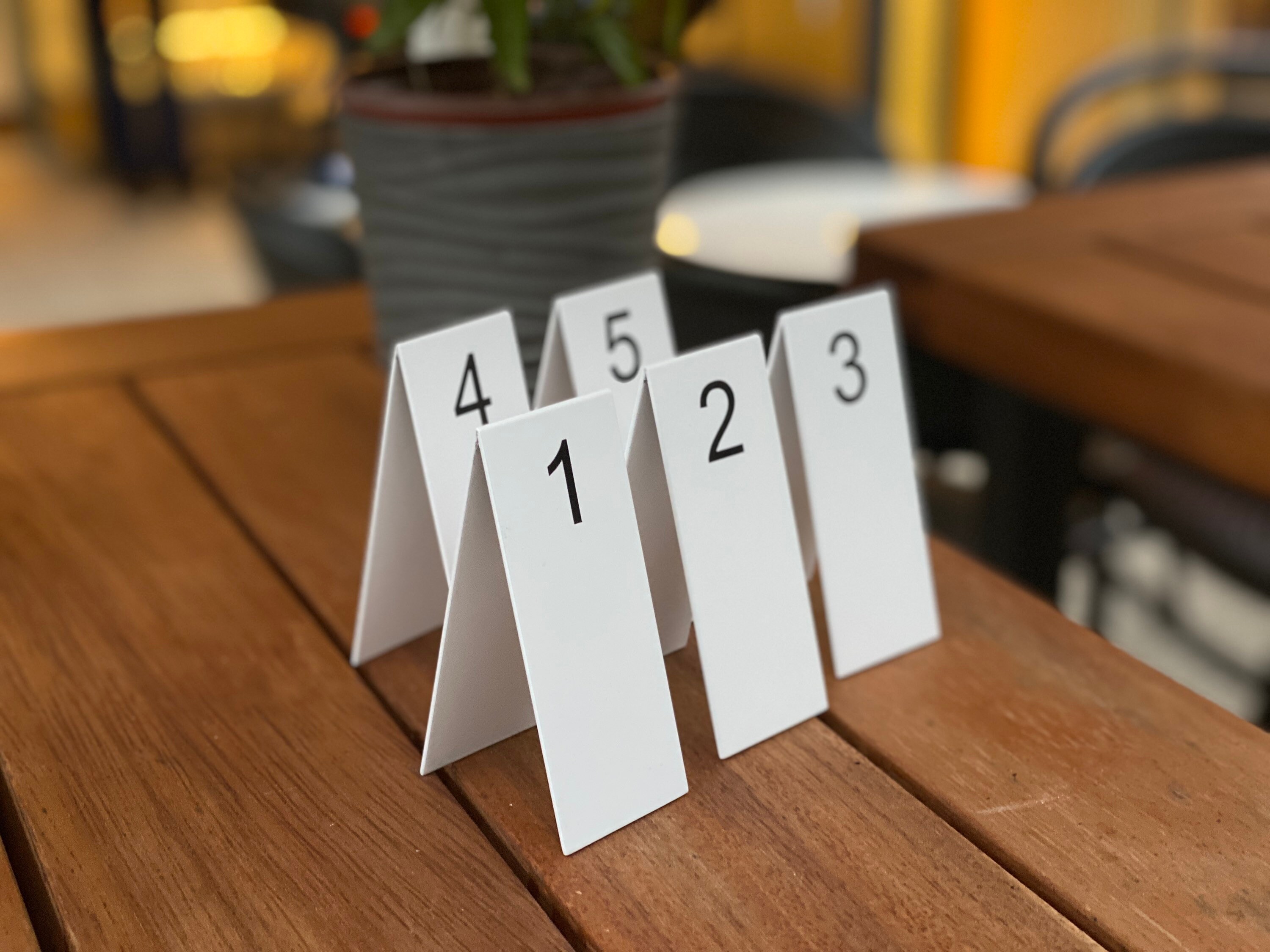 Table Numbers Cafe Numbers Restaurant Supplies Metal - Etsy Canada