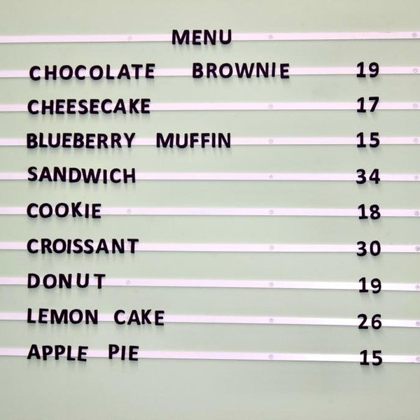 Magnetic Menu Board Letters - Etsy