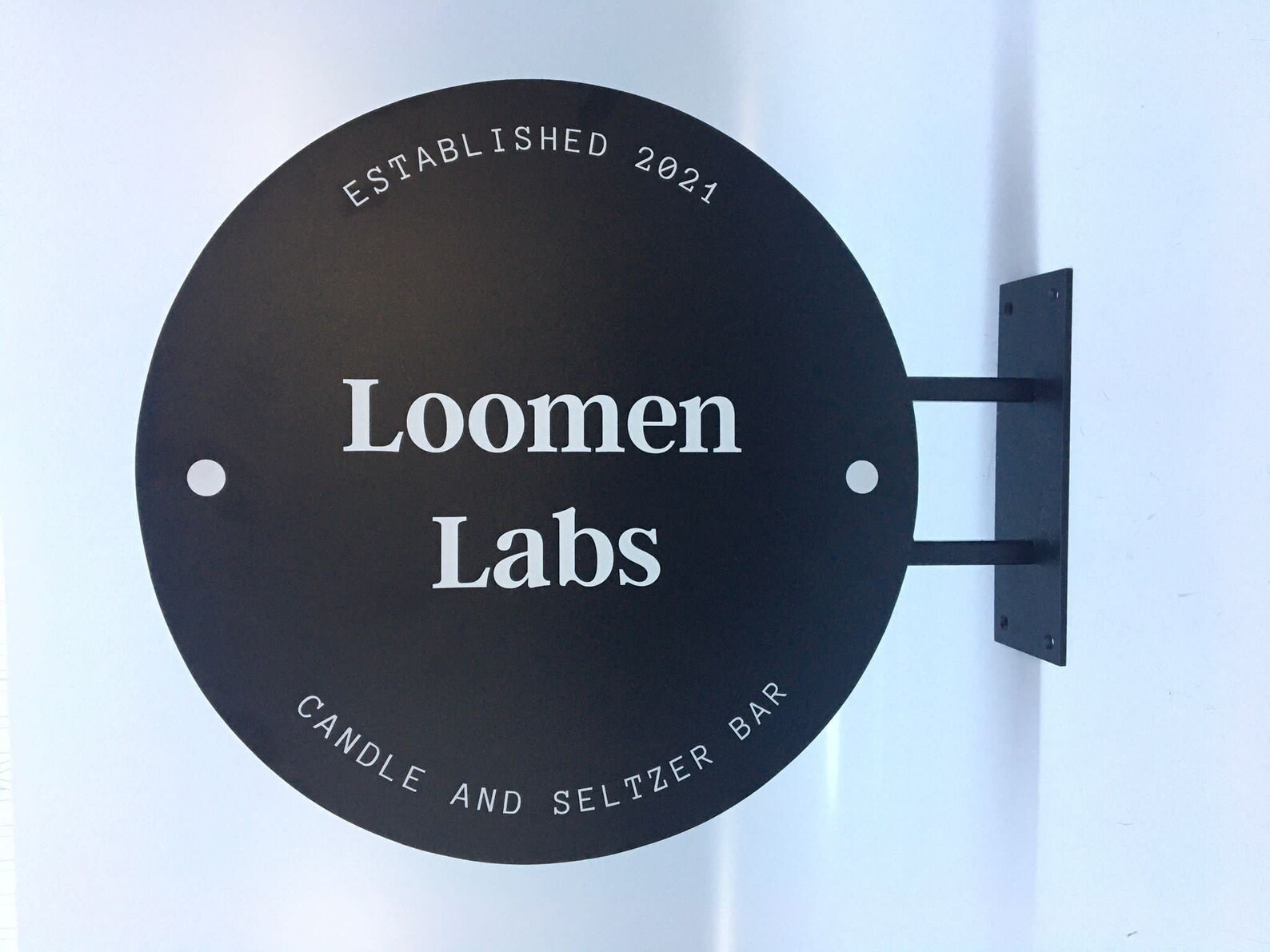 Blade sign Custom Round Shop Sign Storefront Blade Sign | Etsy