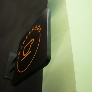 Square Wall Sign Exterior Double Sided Sign Store Front Business Sign ...