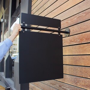 Header Wall Sign customized Blade Sign Flag Sign Storefront Sign Double ...