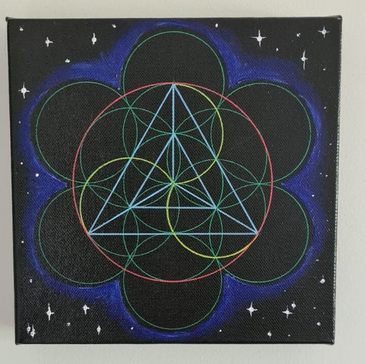 Original Sacred Geometry Art Light Grid Tool for Meditation - Etsy