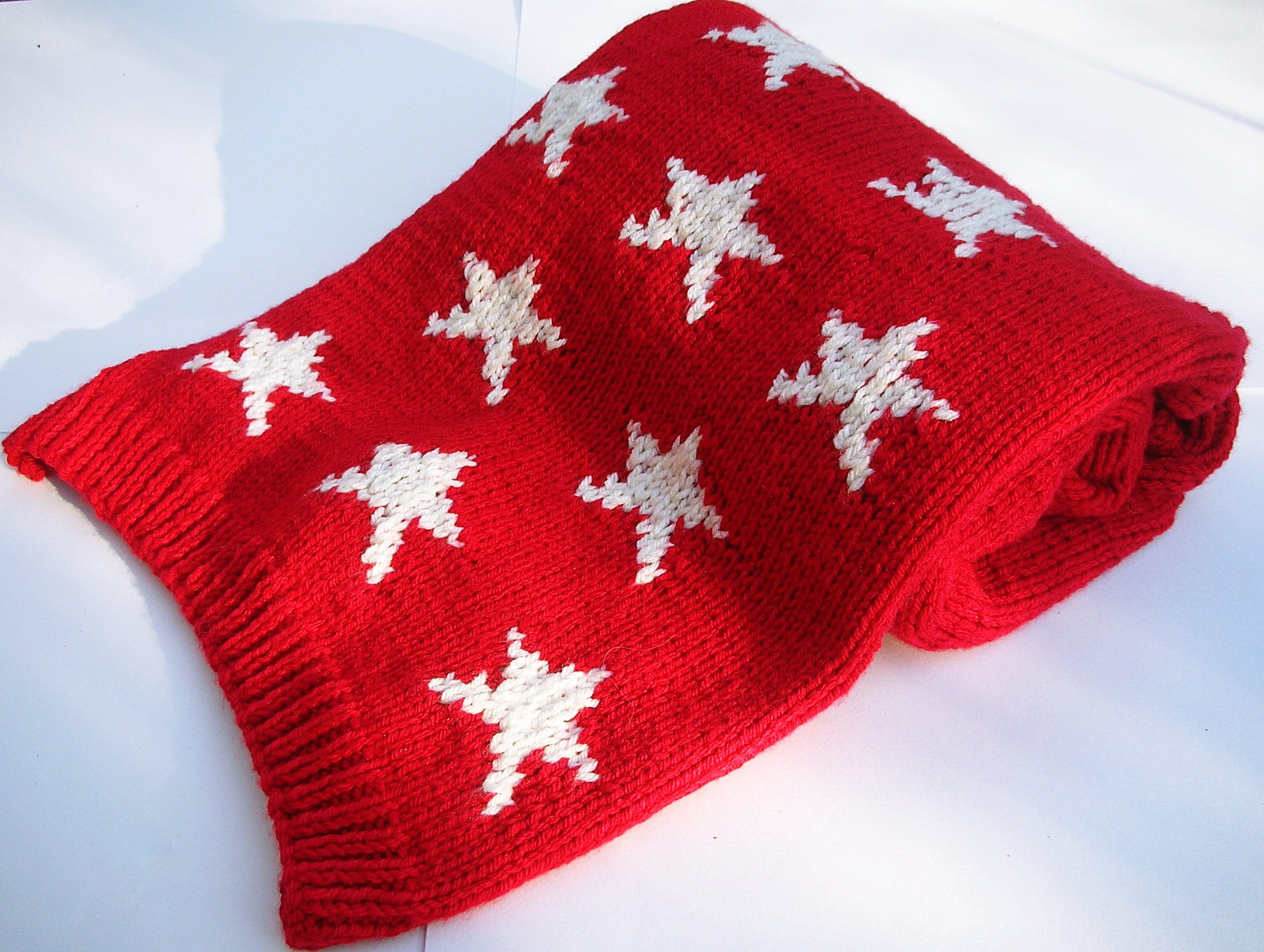 Star Knitted Baby Blanket With Bunting, Pdf Knitting Pattern, Blanket ...