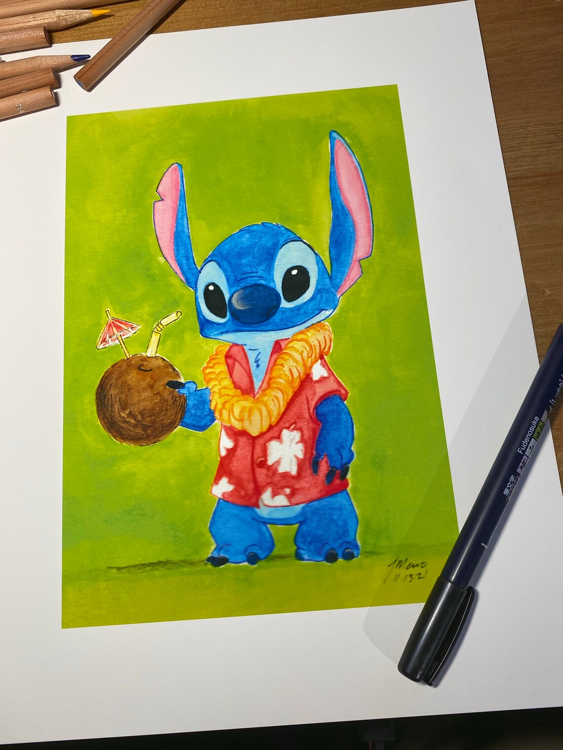 Hawaii Stitch Art Print - Etsy