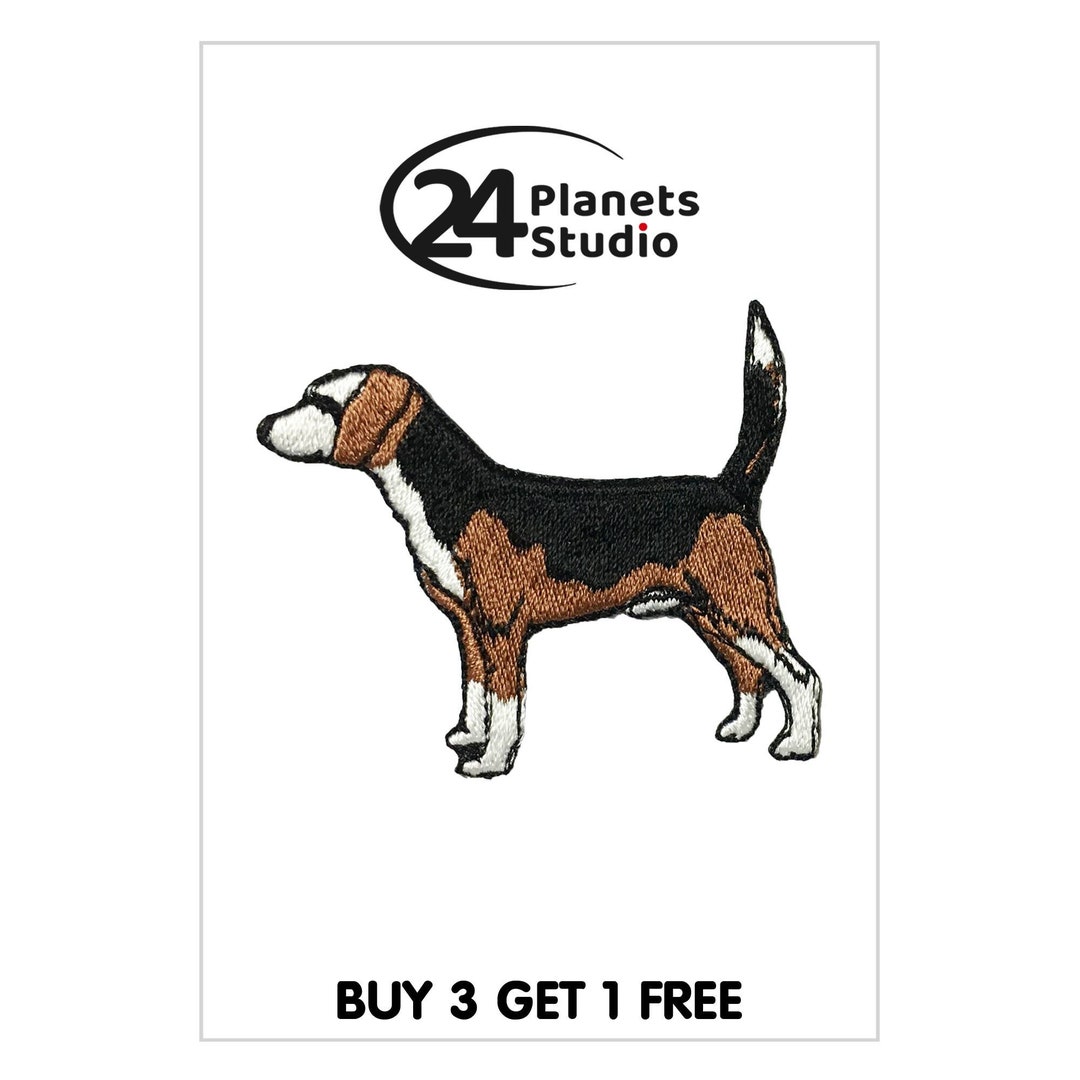 Beagle Iron on Patch by 24planetsstudio Cute Applique Cute Patch Dog ...