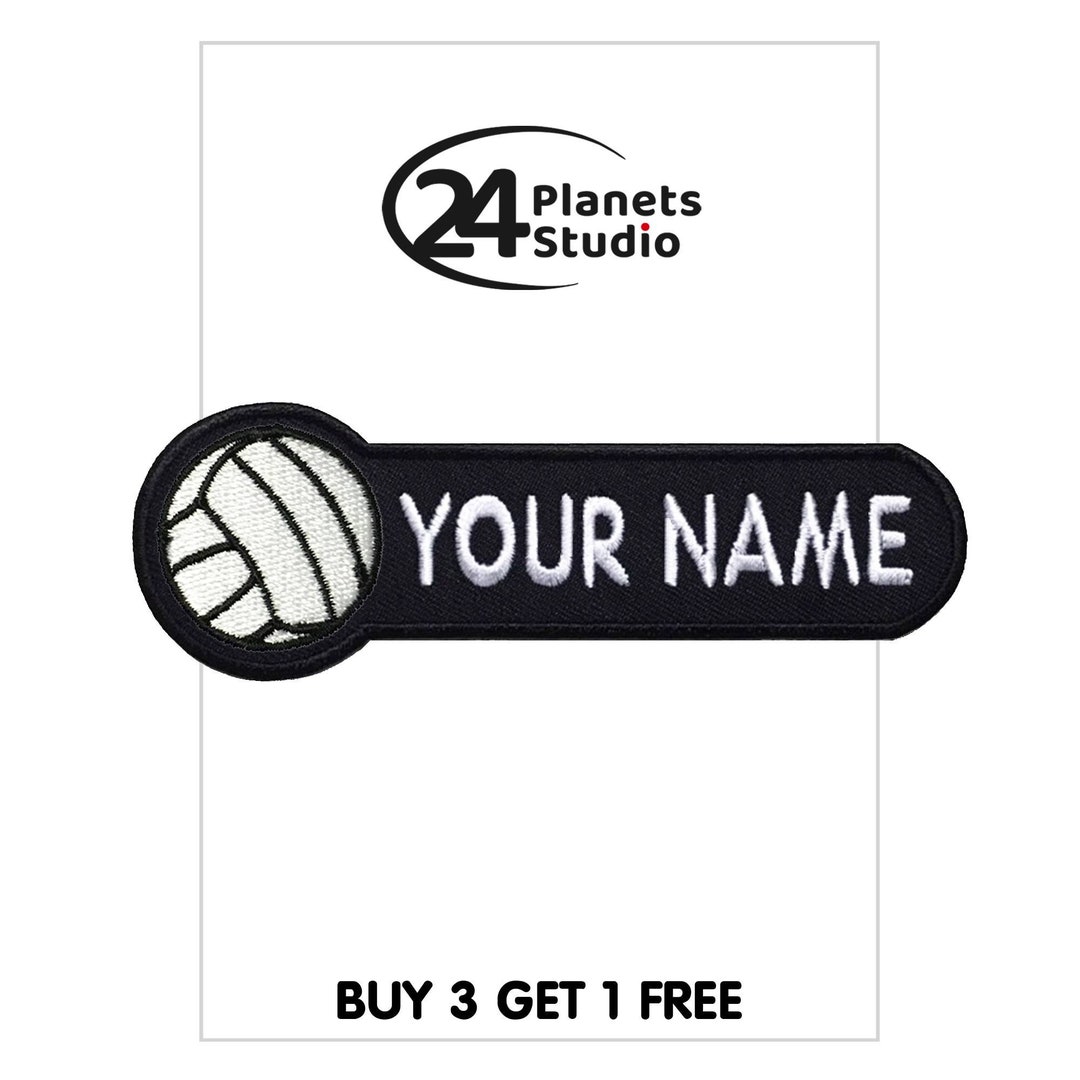 Volleyball Ball Custom Personalized Iron on Patch by 24planetsstudio ...
