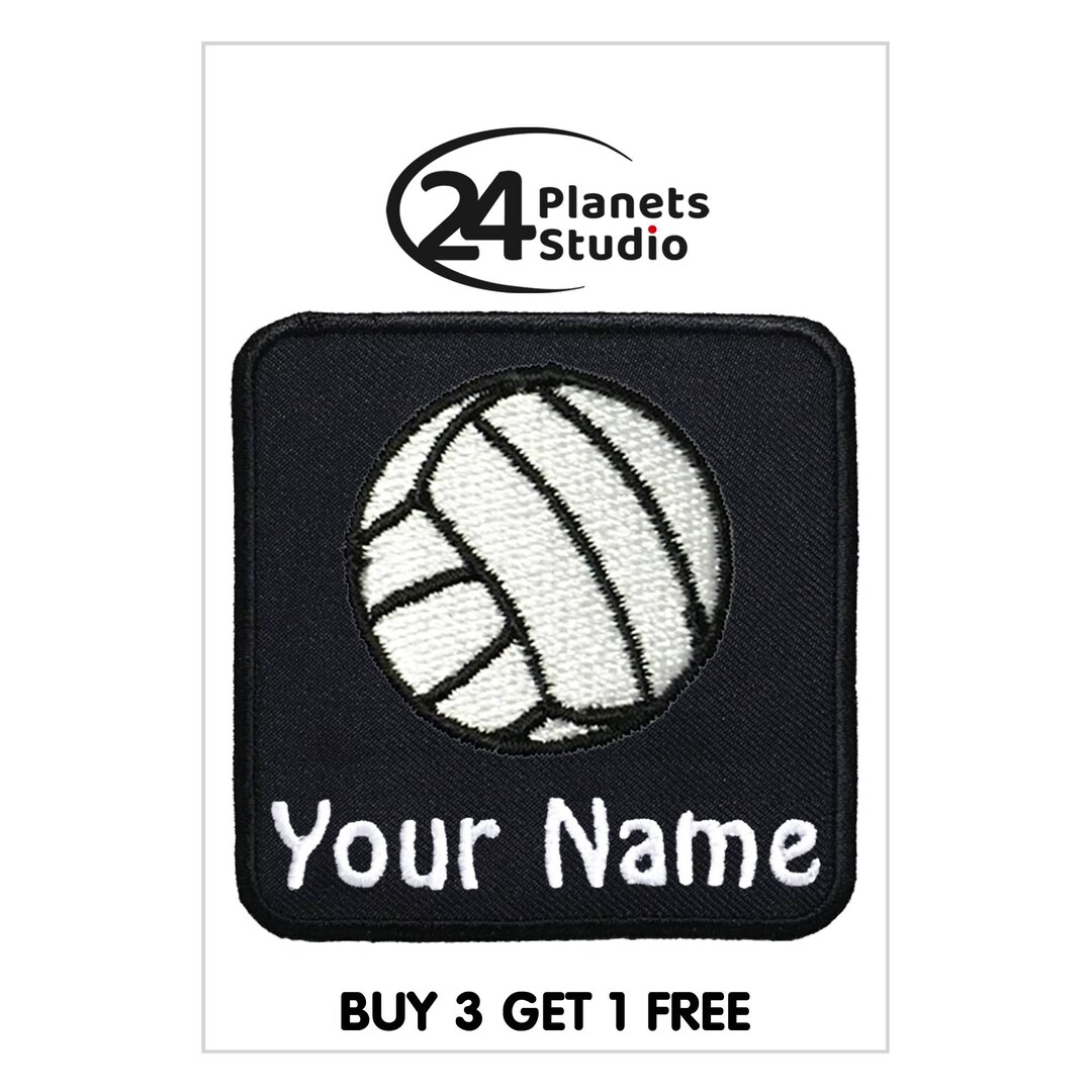 Volleyball Ball Custom Personalized Iron on Patch by 24planetsstudio ...