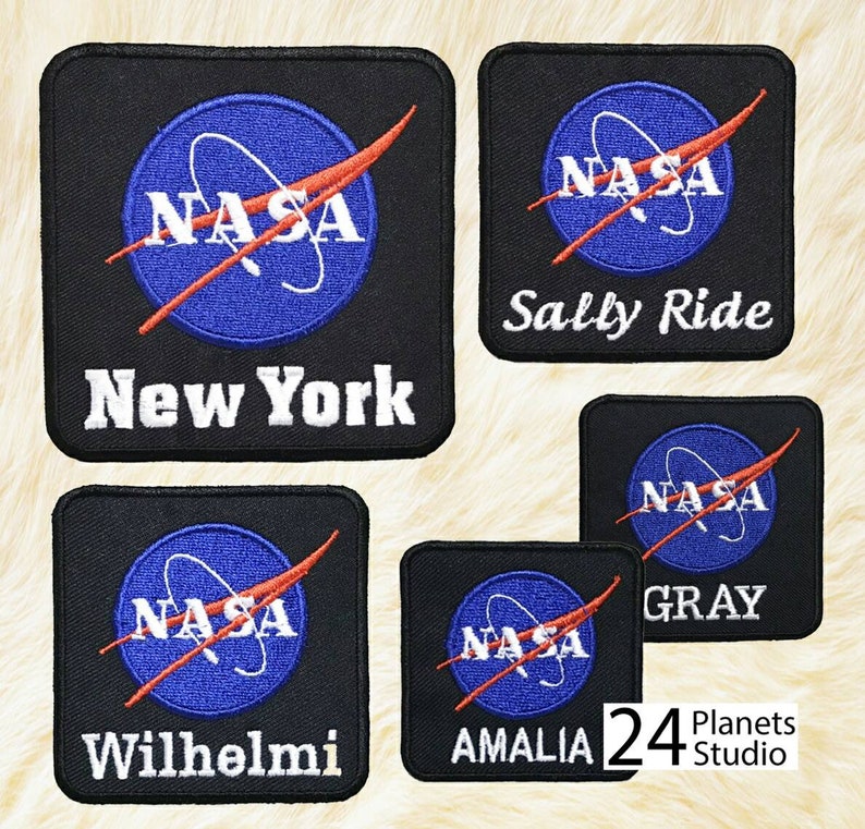 NASA Custom Personalized Iron on Patch by 24planetsstudio Patches - Etsy