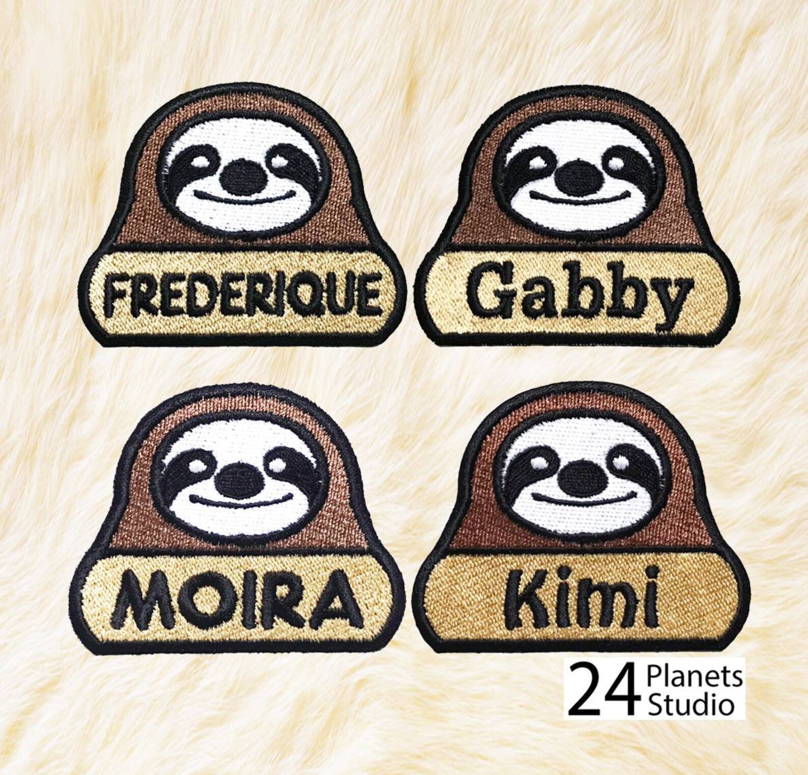 Sloth Custom Personalized Iron on Patch by 24planetsstudio Your Text ...