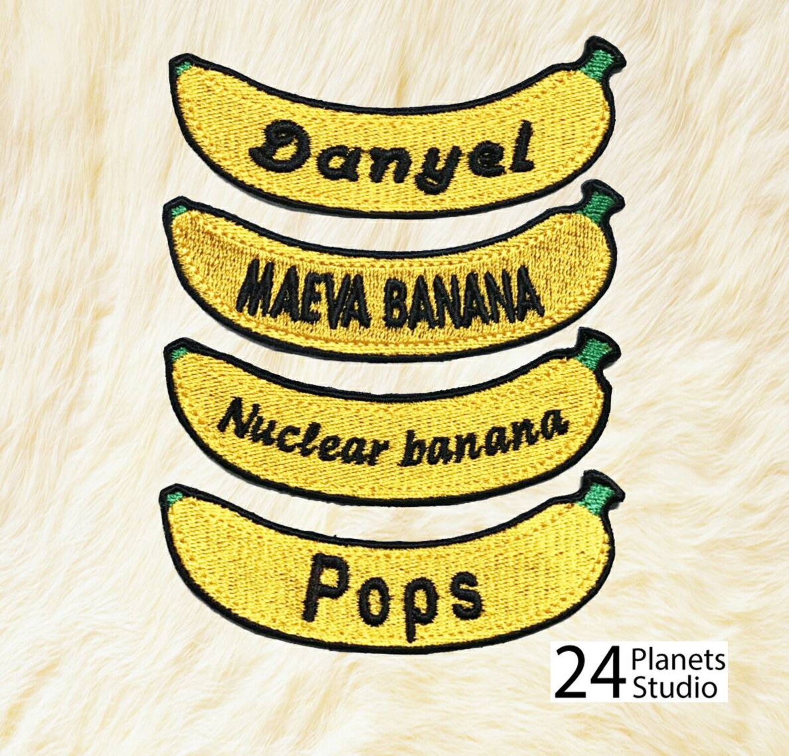 Banana Custom Personalized Iron on Patch by 24planetsstudio - Etsy