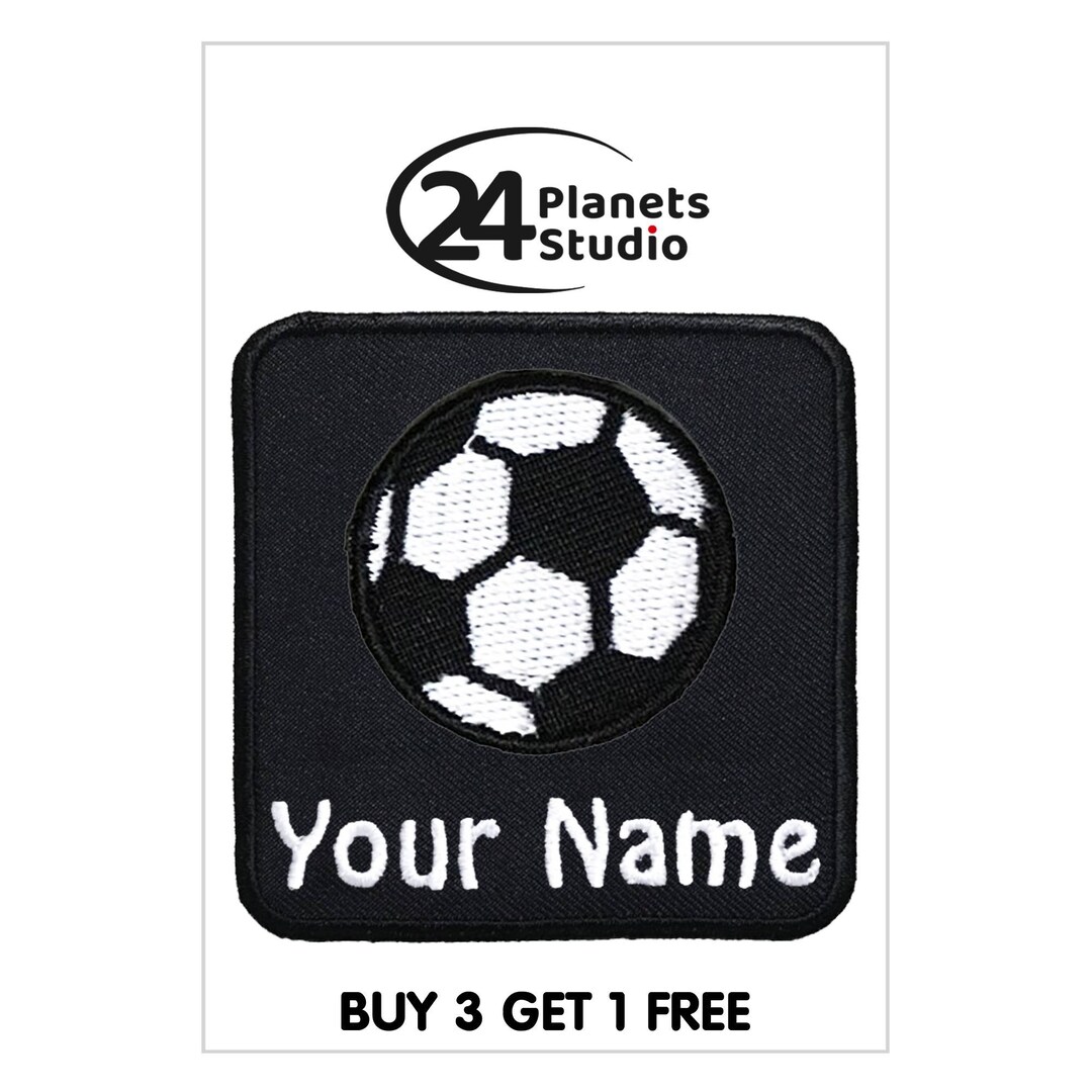 Soccer Ball Football Custom Personalized Iron on Patch by ...