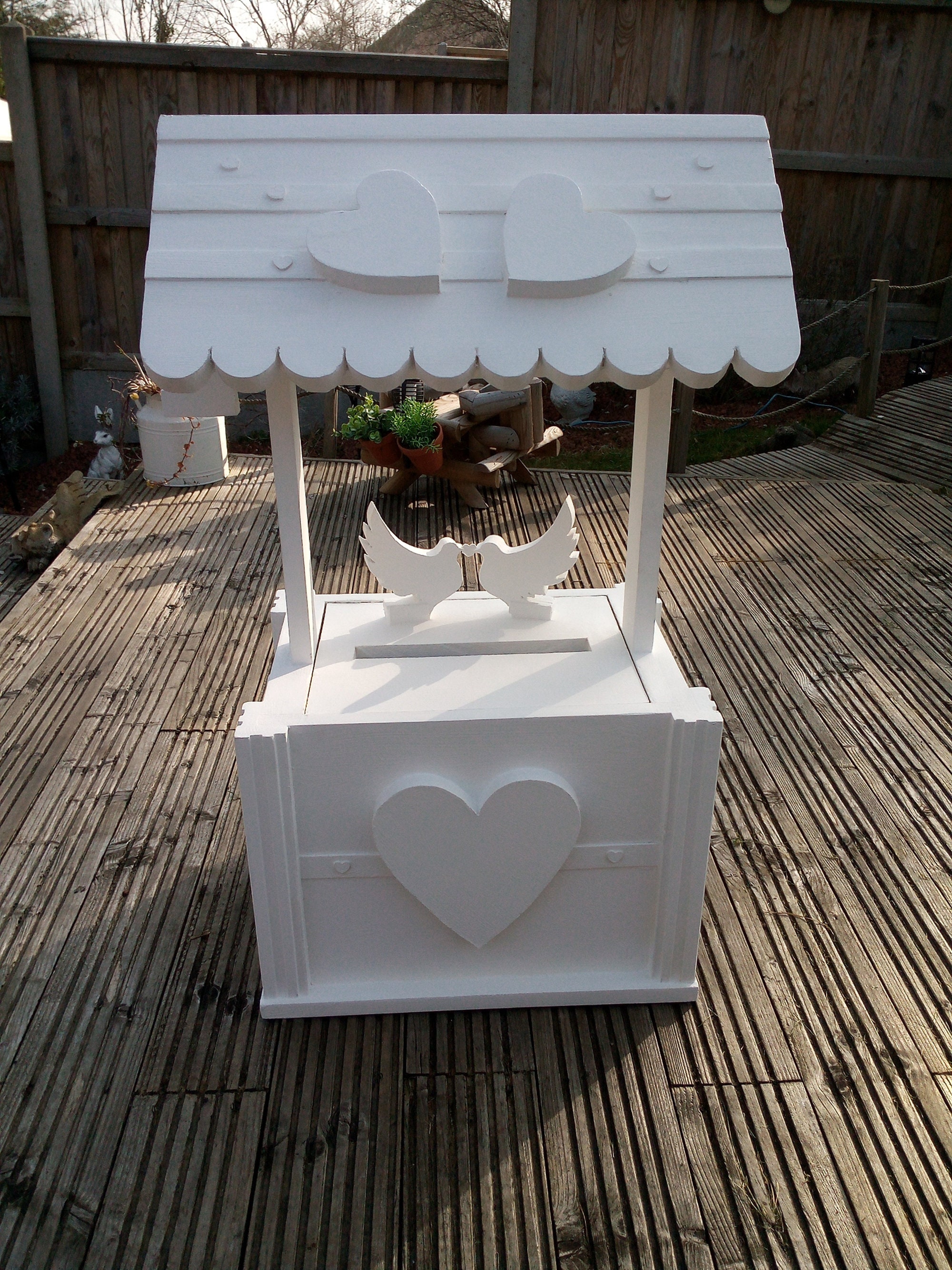 Wood Wedding Wishing Well